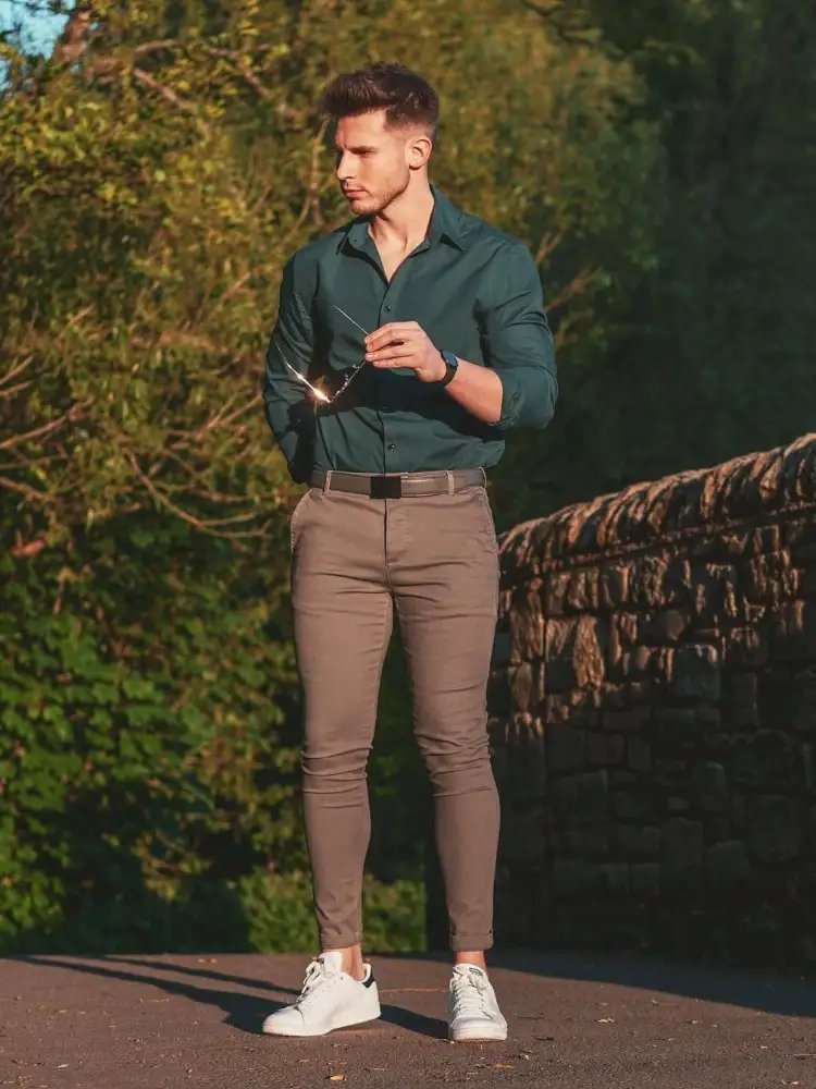 15 Best Green Shirt Matching Pants Ideas Green Shirt Outfit Men